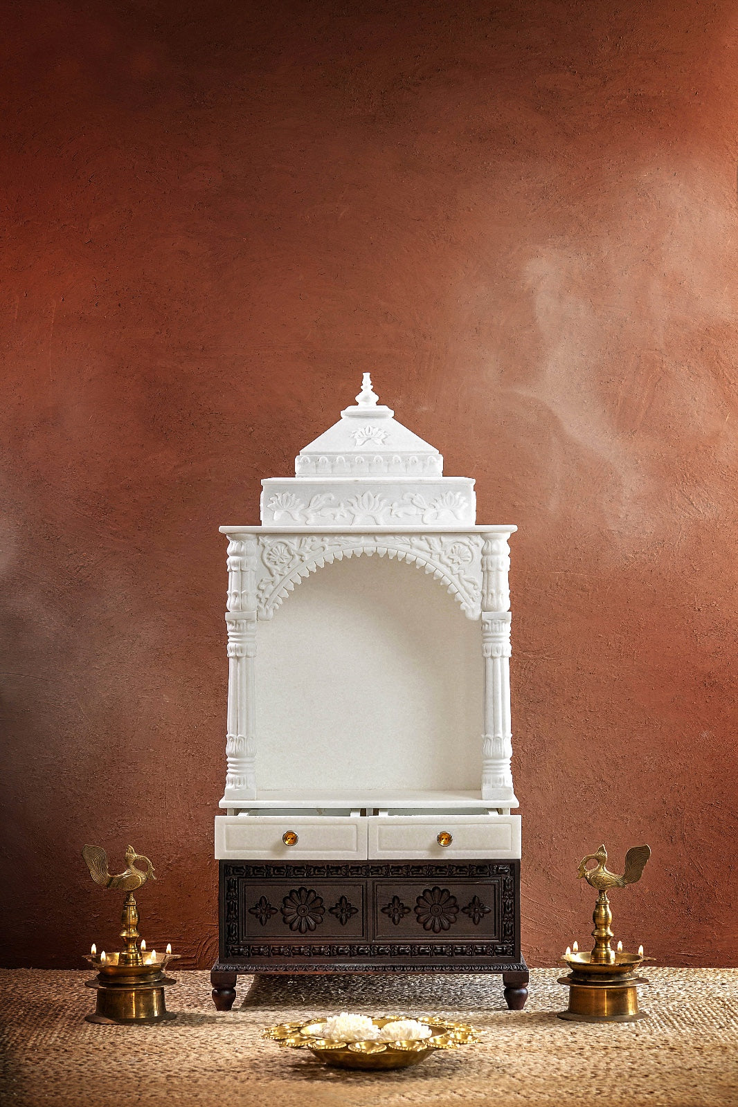 Toran by Shwet | Pure Makrana White Marble Mandir for Home